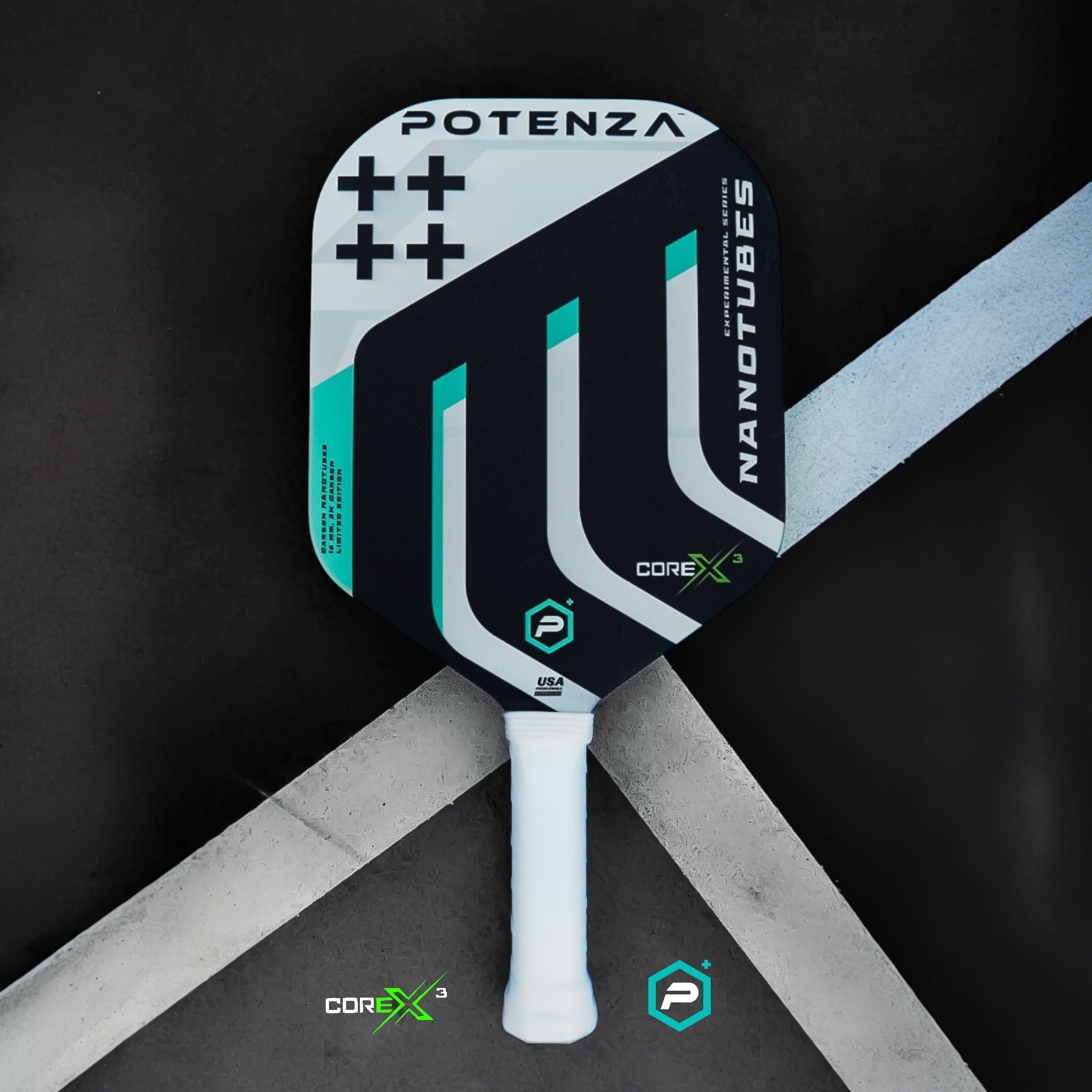 Potenza Carbon Nanotubes+ COREx3 Pickleball Paddle – Pro-Level Power ...