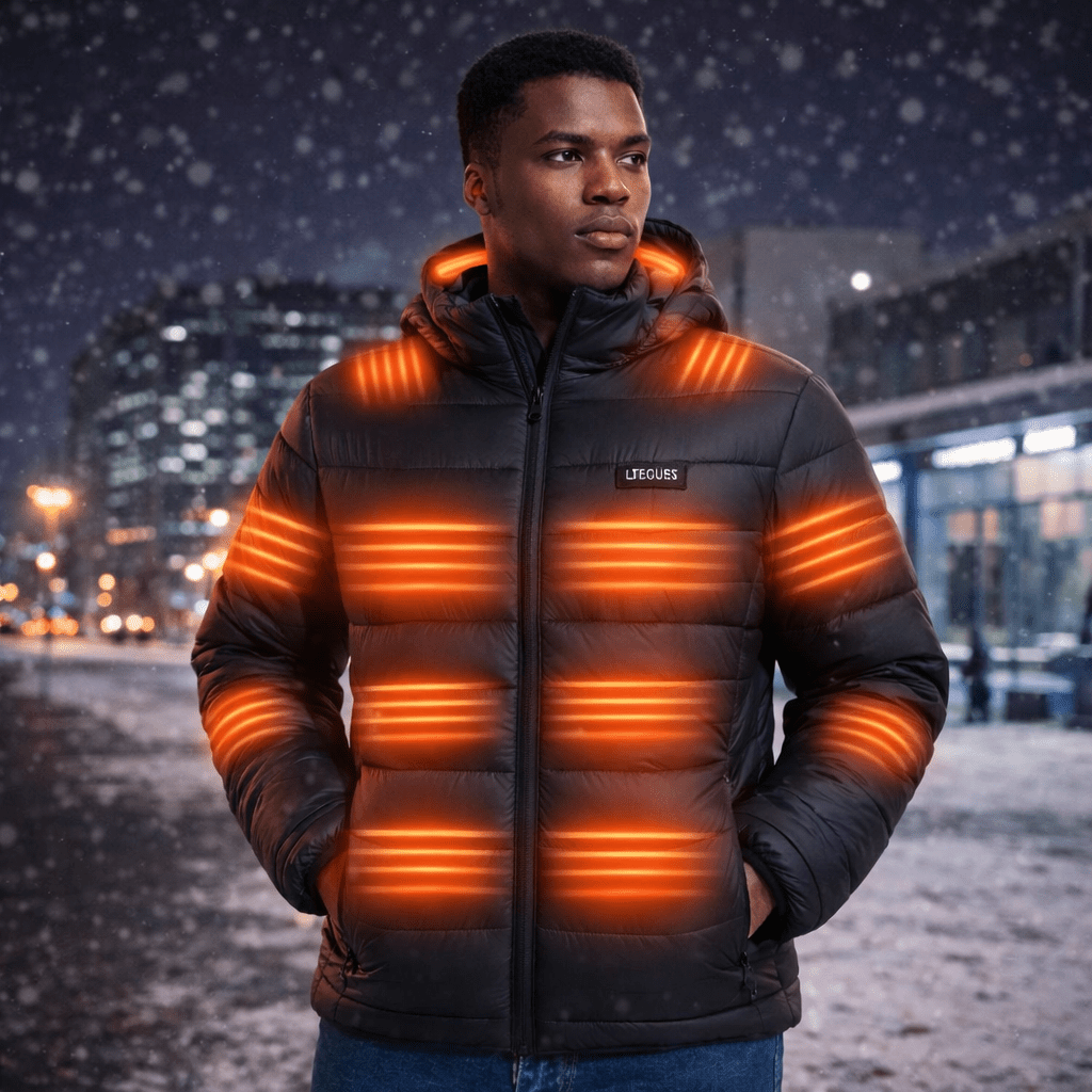 LITEGUEST 27-Zone Smart Heated Down Jacket – Urban Winter Warmth - WILKYs