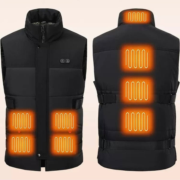LITEGUEST 8-Zone Heated Vest – Dual Control & Adjustable Fit – WILKYs